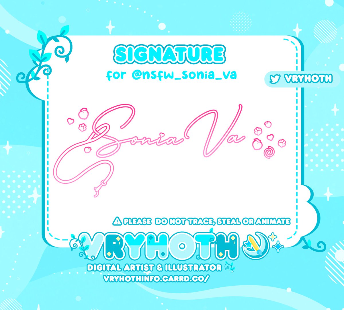 SoniaVA-🔞(COMMISSIONS/COLLABS OPEN) on Twitter: "RT @vryhoth: signature for @nsfw_sonia_va"