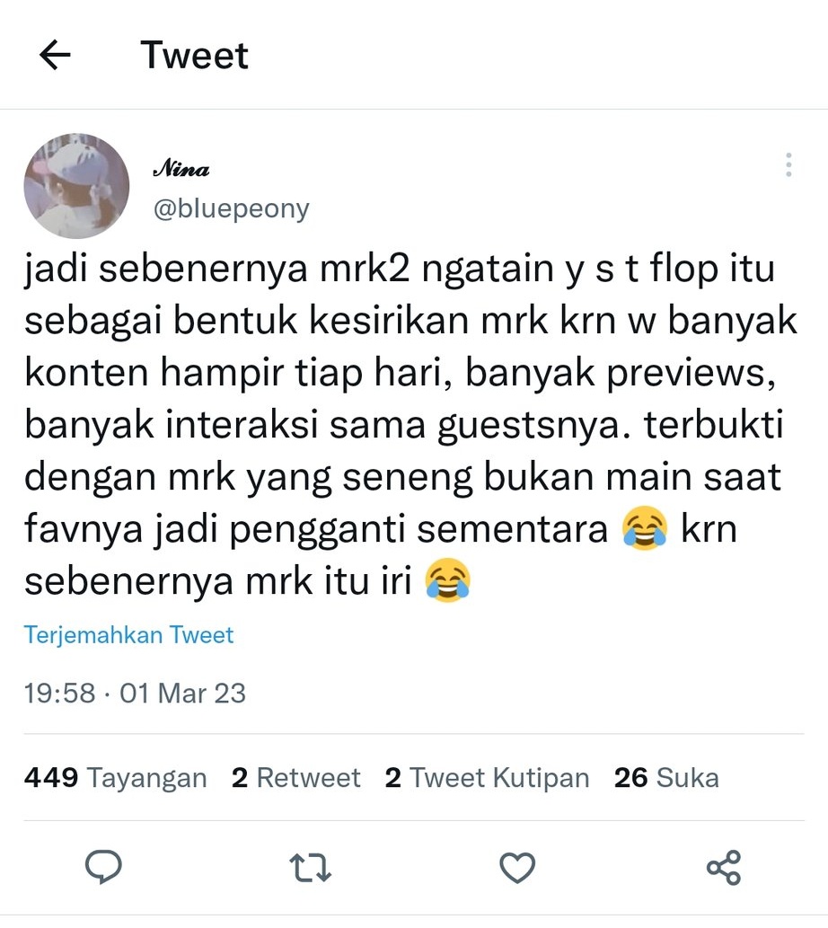 jeane 🍂 on Twitter: "Pertama? Ngapain sirik njir. Bias lo ga sekeren itu untuk disirikin, kenapa ...