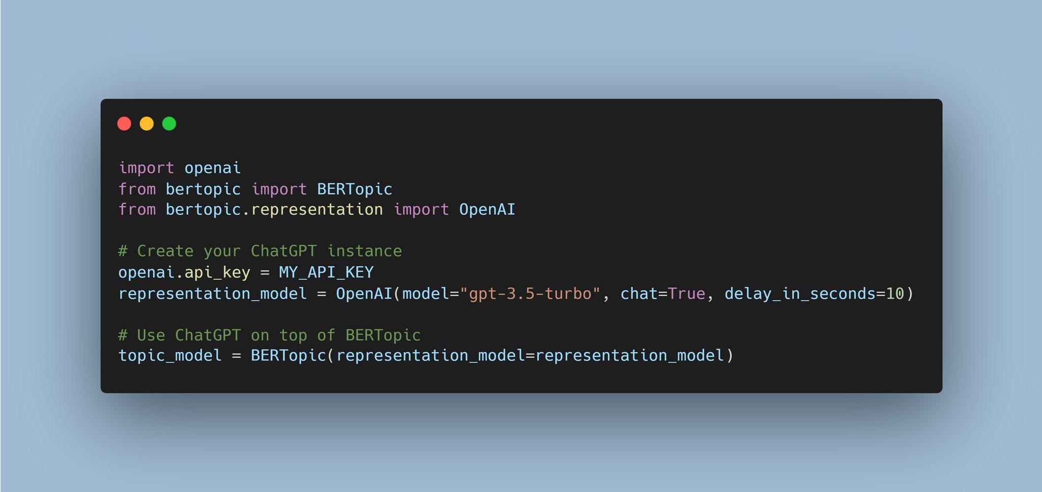 Maarten Grootendorst on Twitter: "It's here, #ChatGPT with BERTopic! Since yesterday, @OpenAI's ...
