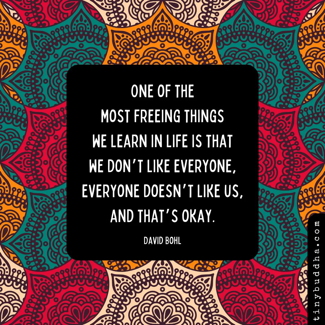 Tiny Buddha on Twitter: ""One of the most freeing things we learn in life is that we don’t like ...