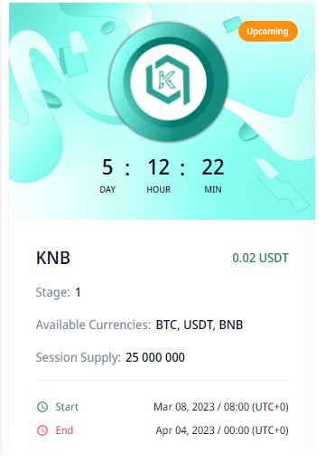 QbitChain on Twitter: "RT @qbitnetworks: 🔥 Great news! 🎉 The IEO of KNB, the native currency of ...