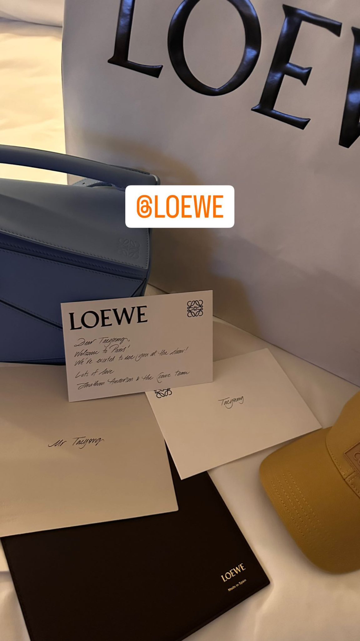 SM_NCT on Twitter: "[OFFICIAL] 230303 #TAEYONG’s Instagram story update - “LOEWE” - “Paris” #NCT ...