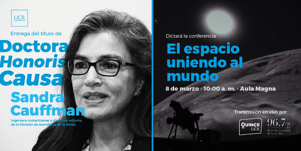 UCR on Twitter: "La Ing. Sandra Cauffman, científica costarricense que se ha destacado por su ...