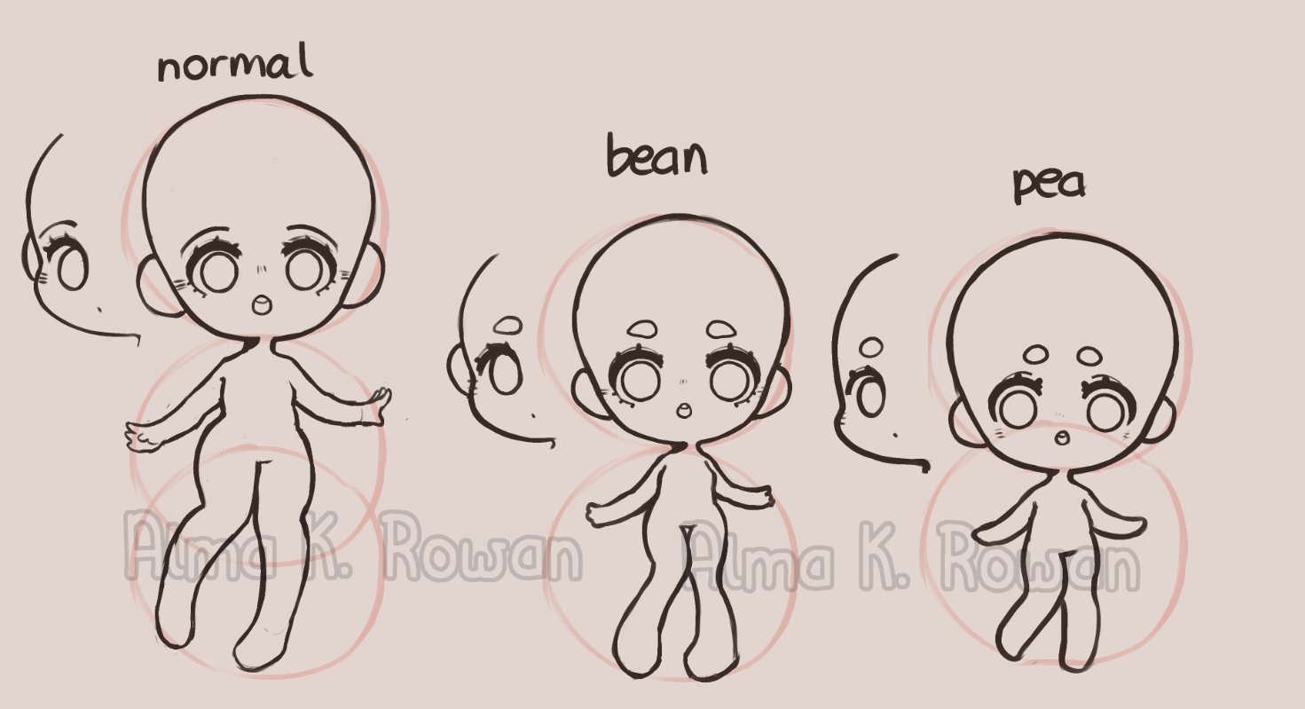Chibi Body Proportions How To Draw A Chibi Girl Easy Drawing