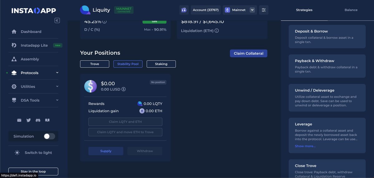 With @liquityprotocol being all the rage at the moment, it’s time to revisit our integration ...