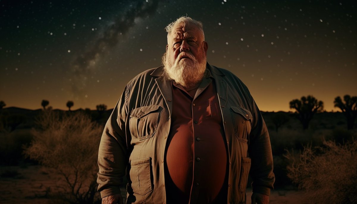 Grandpa Factory On Twitter Grandpa Looking At Stars Over The Arizona Desert Midjourney