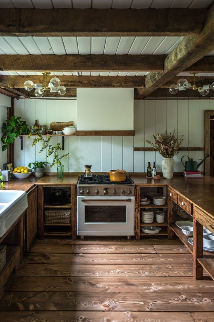 Real Kitchens are Rustic.There are no blinding fluorescents. They’re ...