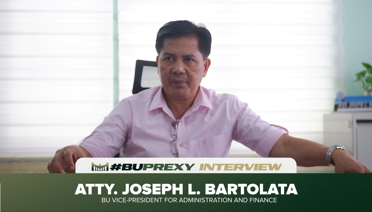 The Bicol Universitarian on Twitter: "Atty. Joseph Bartolata, BU Vice President for ...