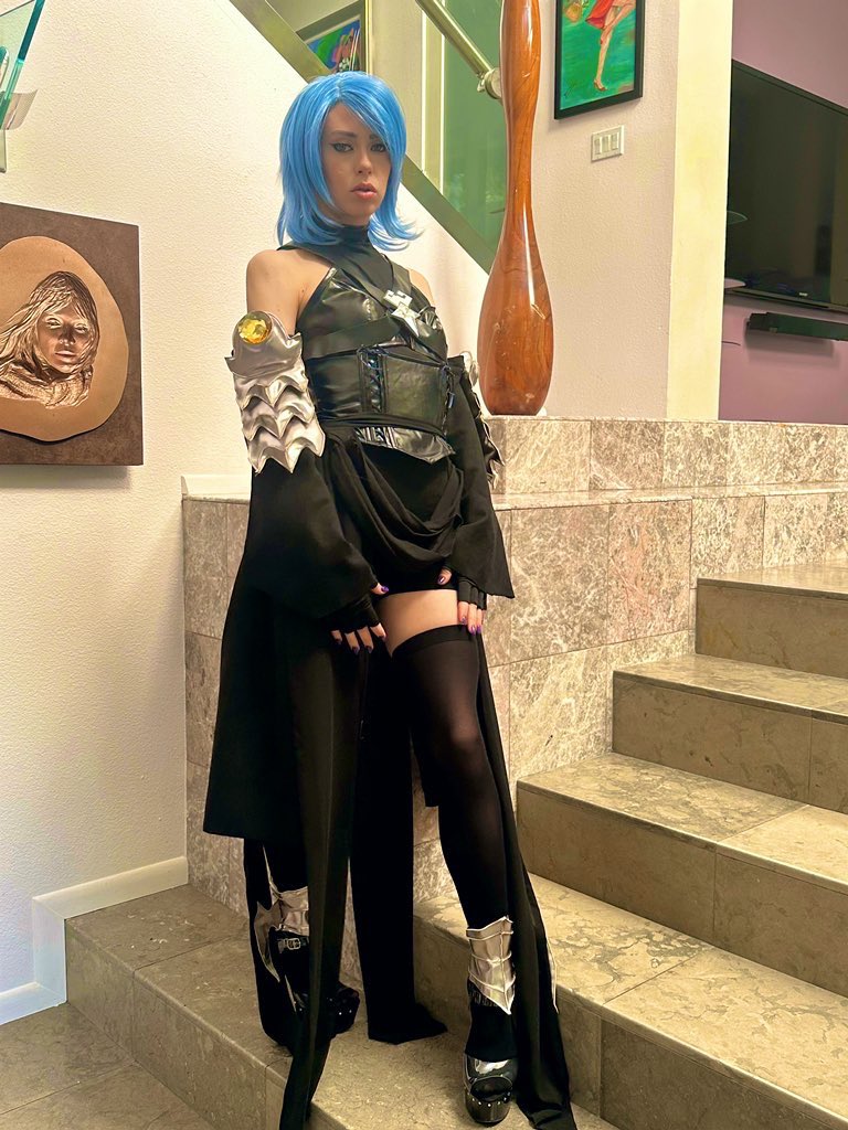 Got to cosplay as Anti-Aqua from Kingdom Hearts today!!!!! 💙 For ...