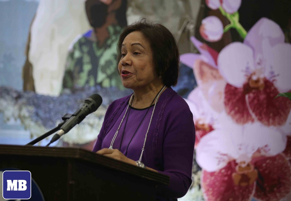 Senator Cynthia A Villar Delivers Her Message Of Support During The