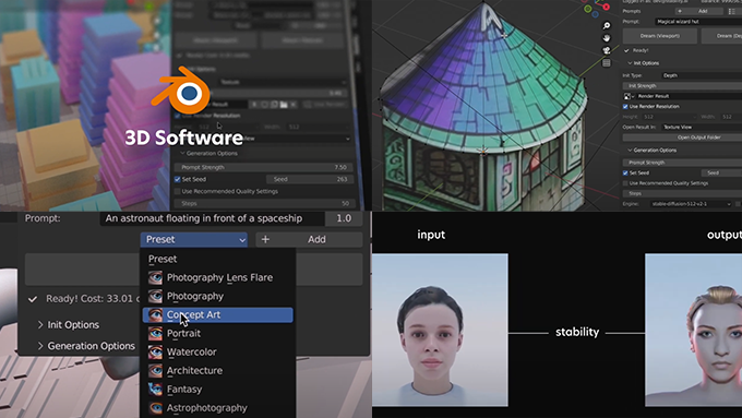ModelingHappy on Twitter: "Stability for Blender Stable Diffusion公式からBlender上でAIを使ってレンダリング画像 ...