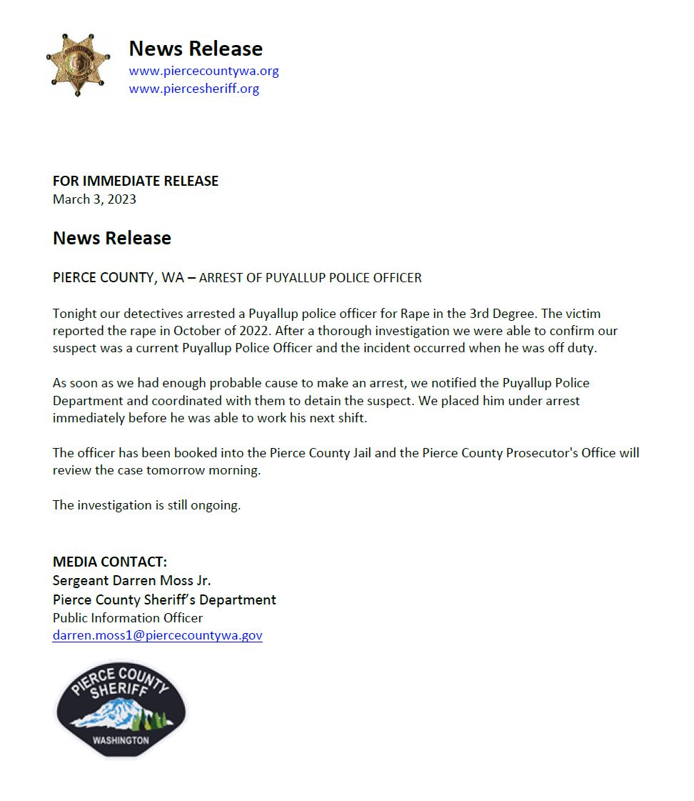 Pierce Co Sheriff On Twitter Pcsd Detectives Have Arrested A Puyallup