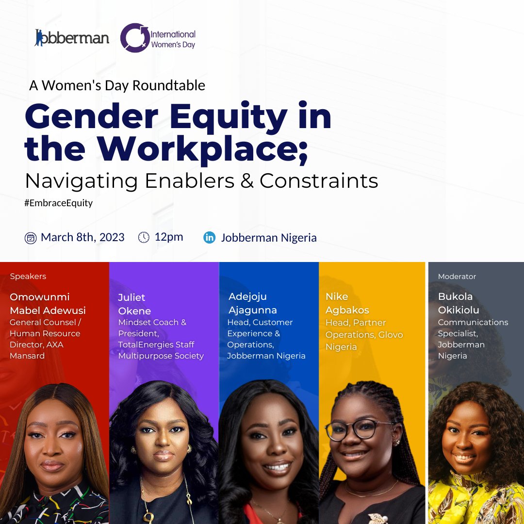 Jobberman Nigeria on Twitter: "Our International Women's Day webinar will explore the current ...