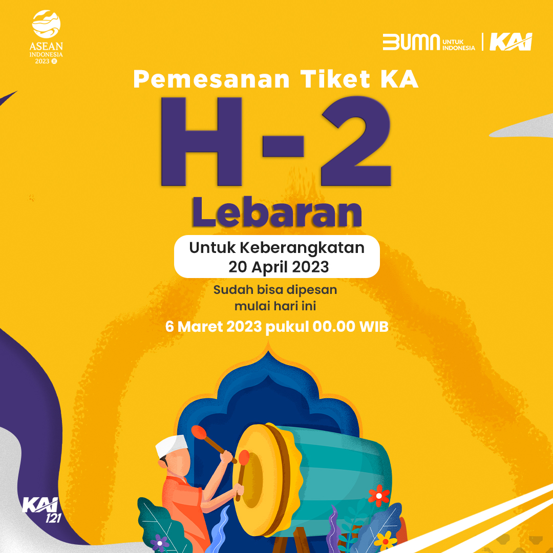 Kereta Api Indonesia on Twitter: "Pemesanan tiket KA masa angkutan lebaran utk keberangkatan tgl ...