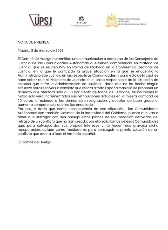 Letrados de Justicia (El Colegio Responde) on Twitter: Letrados de Justicia (El Colegio Responde) on Twitter: