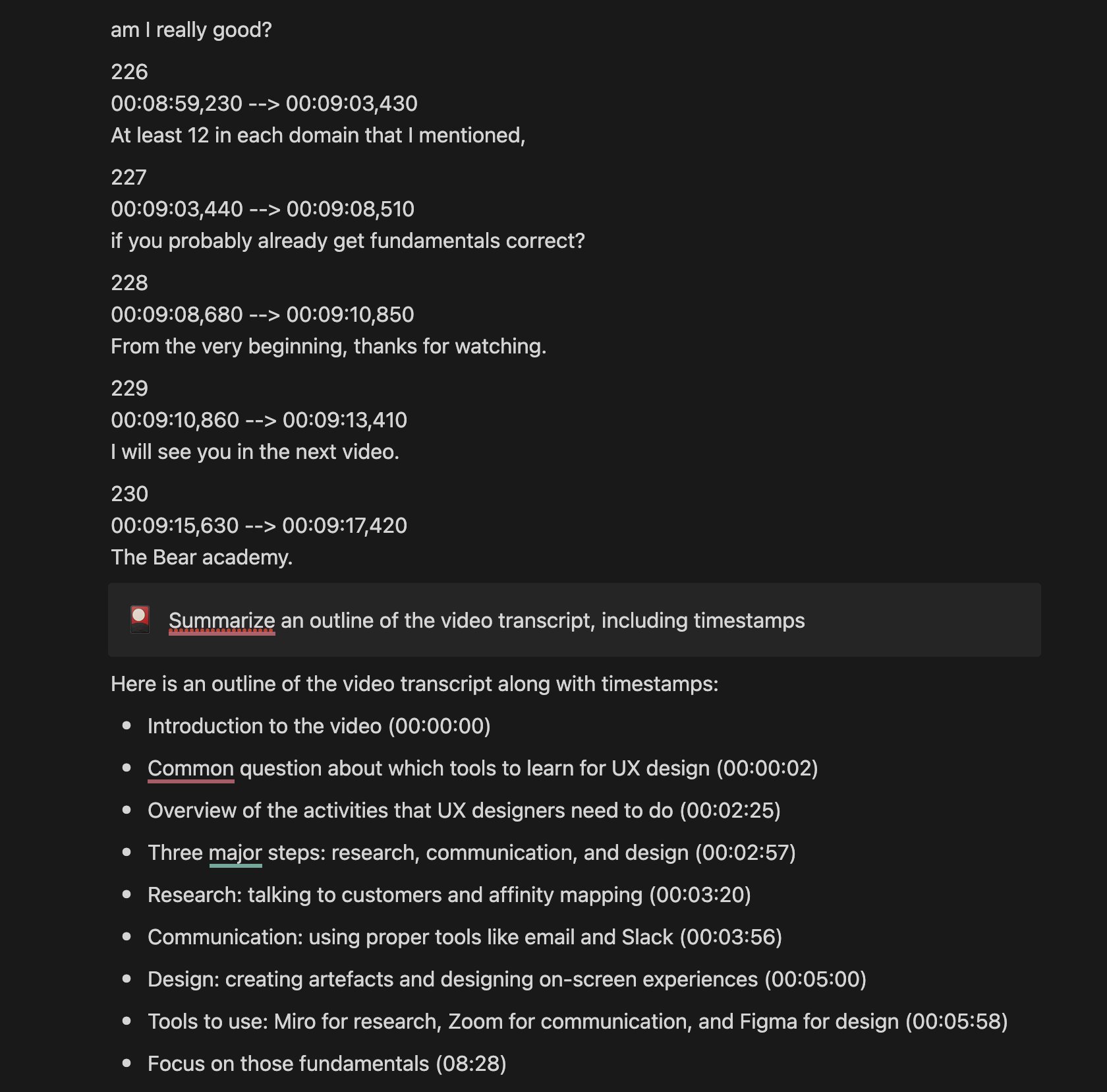 Bear Liu on Twitter: "2 / 将视频或是播客总结为带有时间戳的shownote。这个需要先将视频或是播客音频转为带有时间戳的字幕文本（有很多可选工具，我用的是讯飞听见字幕 ...