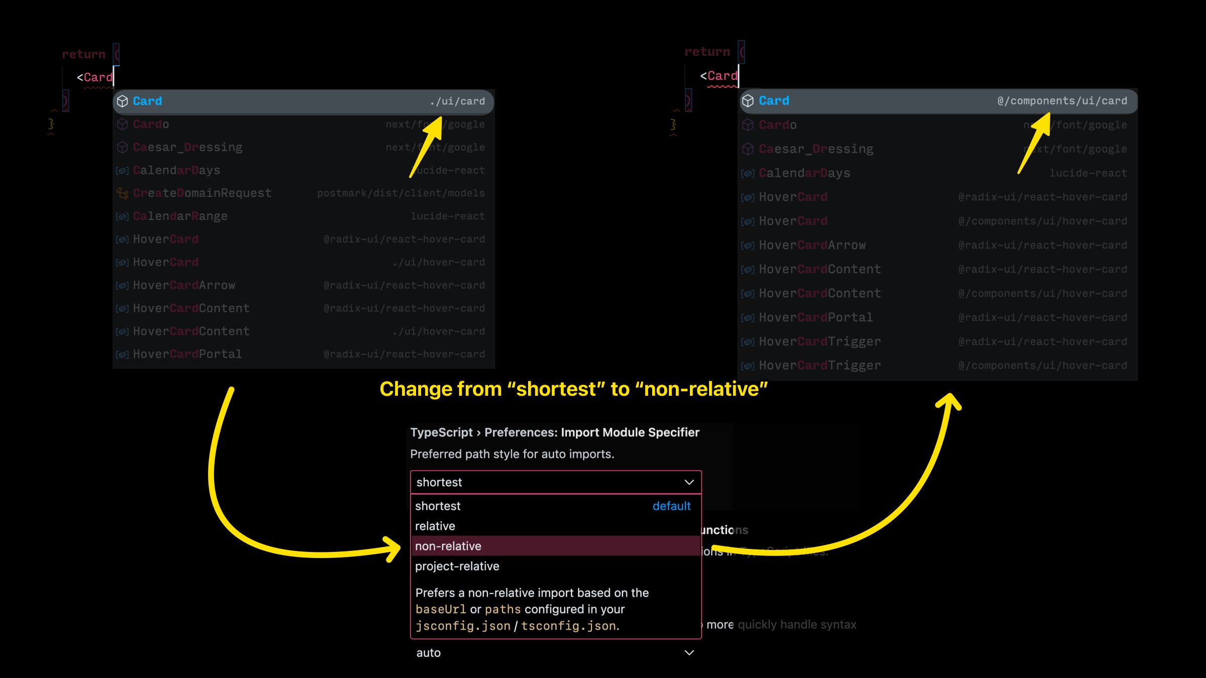 shadcn on Twitter: "How come no one told me about this? 🤨 (VS Code + tsconfig aliases + import ...