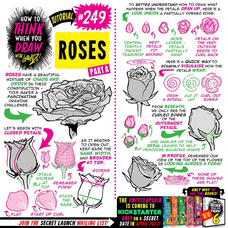 Etheringtonbrothers On Twitter Roses Part One From The Howtothinkwhenyoudraw Encyclopedia