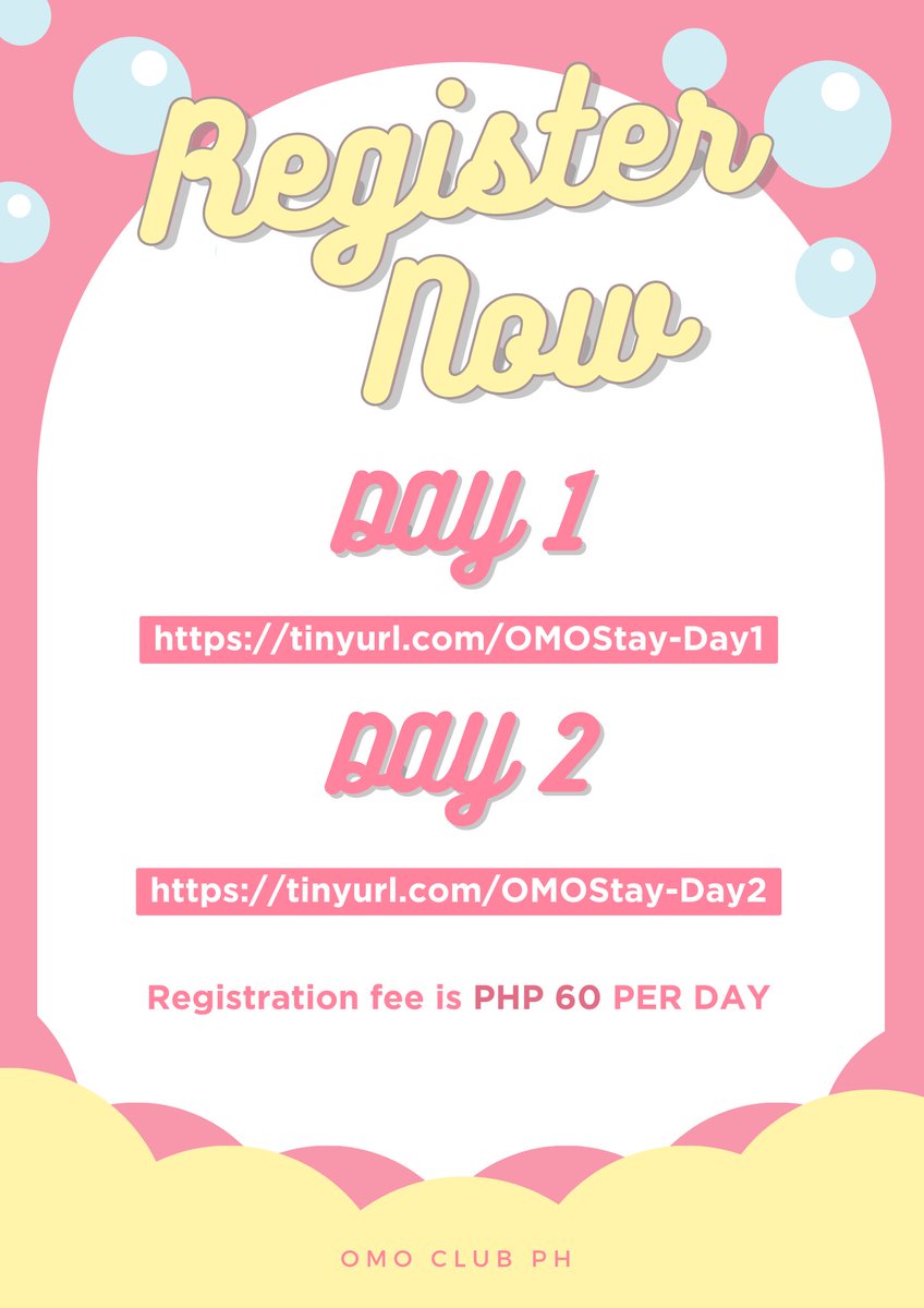 OMOCLUB PH on Twitter: "OMO! Stays, you may now register for our two day celebration happening ...