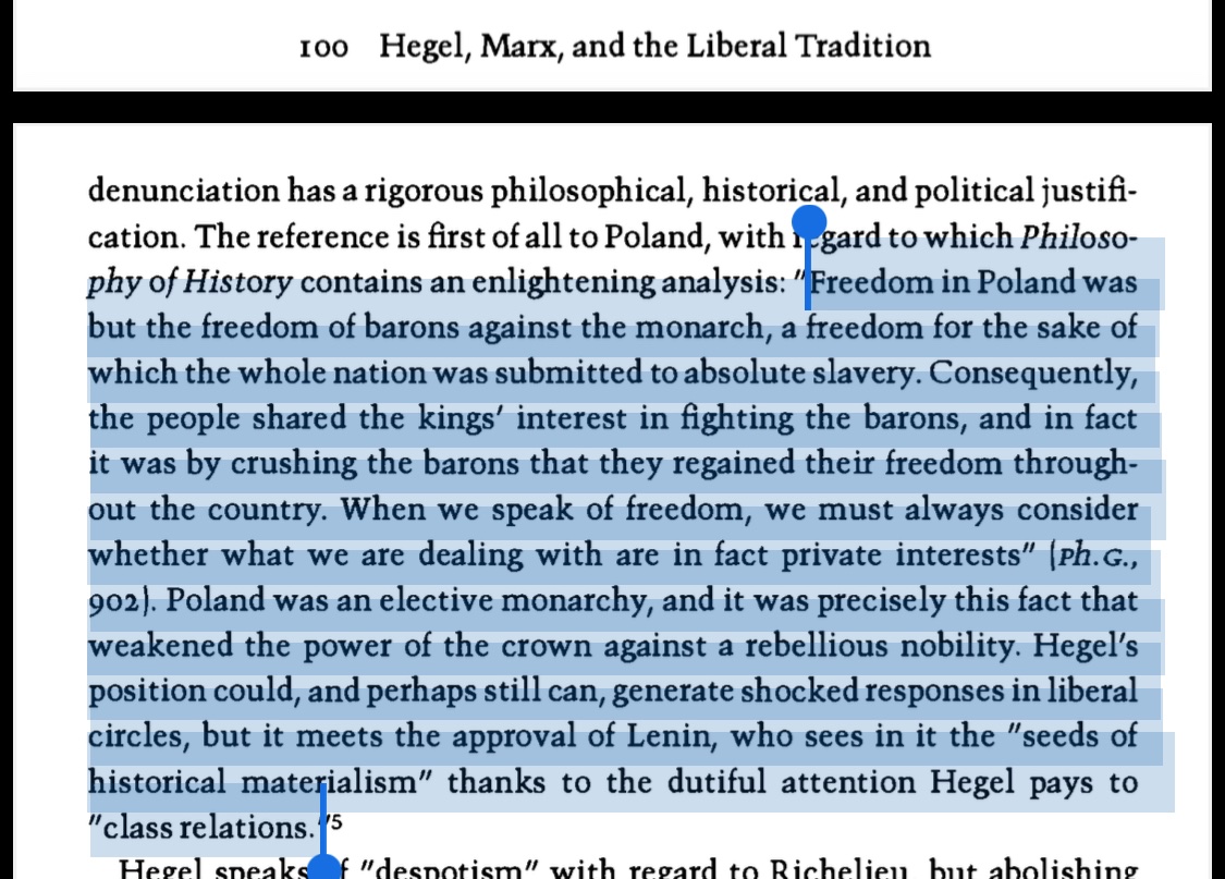 Losurdo's Hegel book is so interesting. Turns out Parenti's take on ...