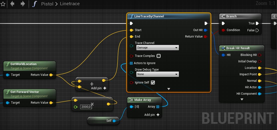 Ue4 Pro Tip If You Still Want To Be Able To Use Linetrace In The Weapon Blueprint While