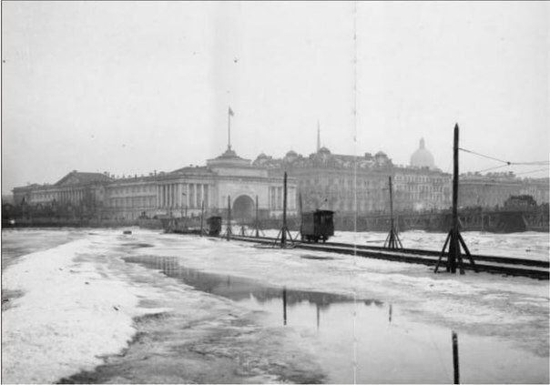 St. Petersburg Ice Tramway on the River Neva There can be few tramways ...