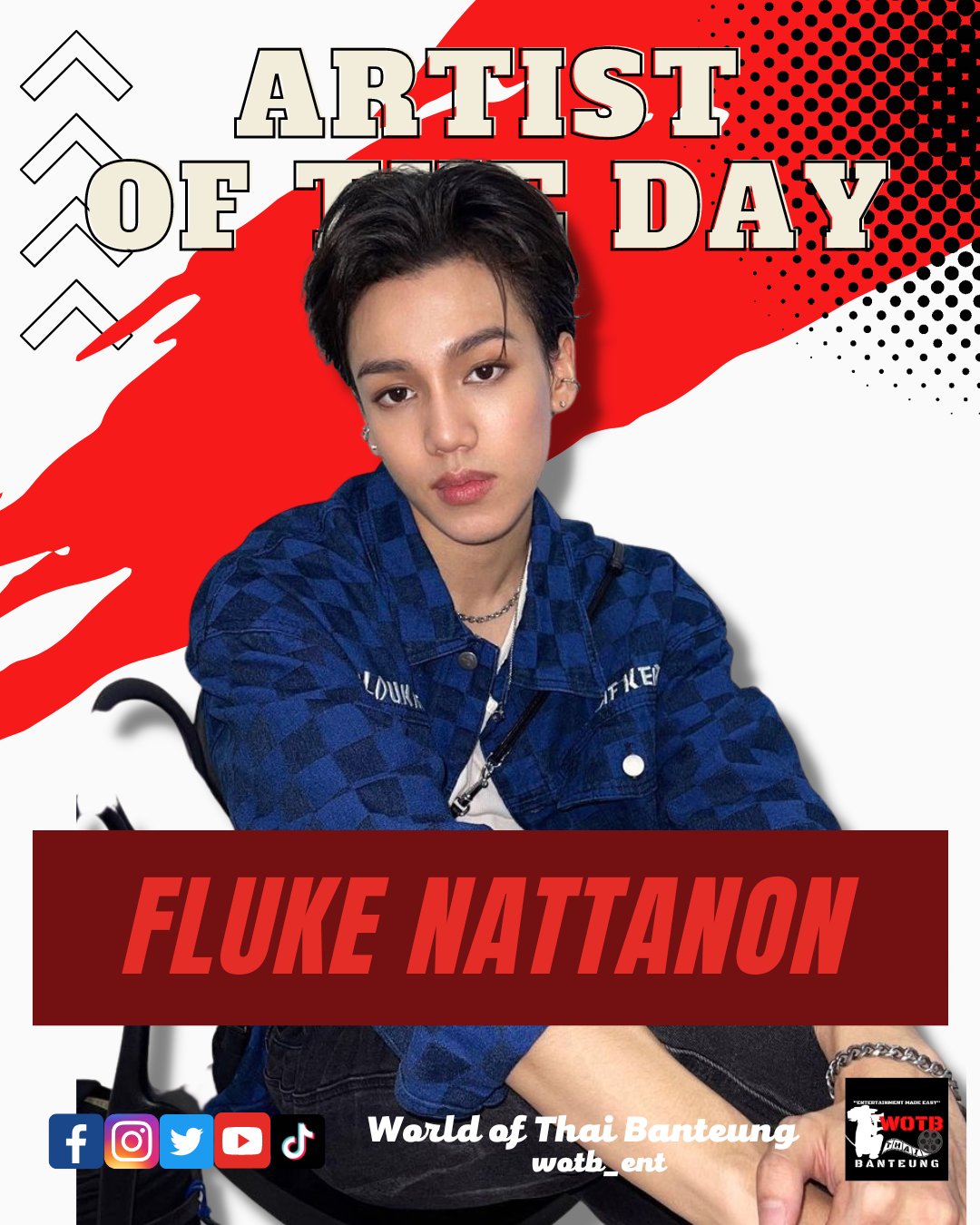 World of Thai Banteung 🇹🇭 on Twitter: "[ WOTB ARTIST OF THE DAY ] Fluke Nattanon Tongsaeng also ...