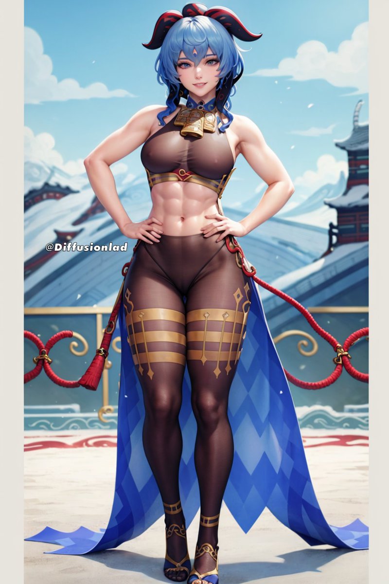 DiffusionLAD on Twitter: "Ganyu the Snow Mountain Goat All images in Pixiv: Pivix: http://pixiv ...