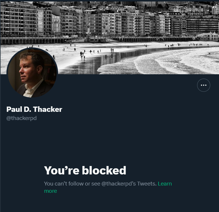 𝙂𝙐𝙈𝘽𝙔 on Twitter: "IMPORTANT UPDATE: Paul Thacker has blocked me"