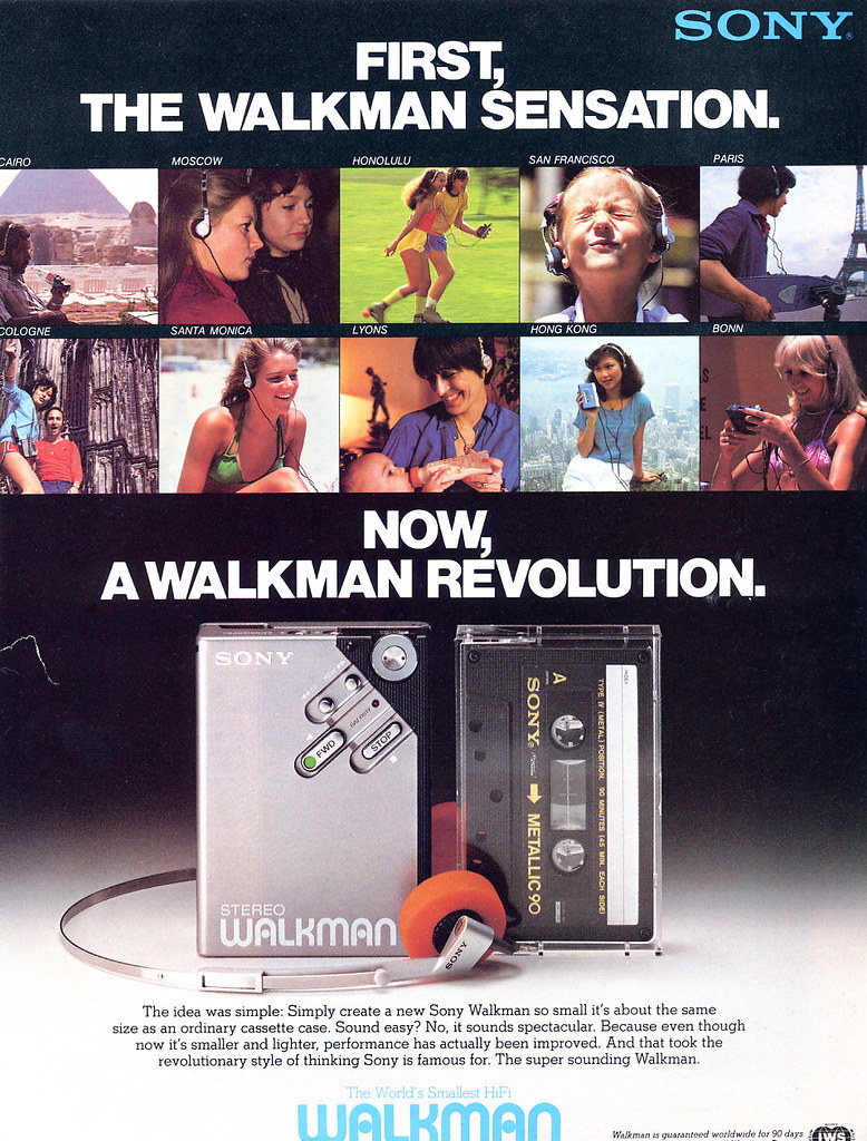 Sony Walkman 80s Ad
