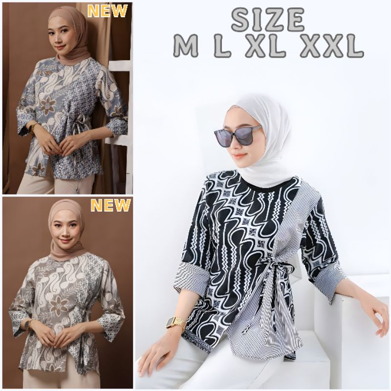 Rekomendasi Cewe on Twitter: "BAJU BATIK WANITA MODERN MONALISA GENES M,L,XL asli PEKALONGAN ⭐ ...