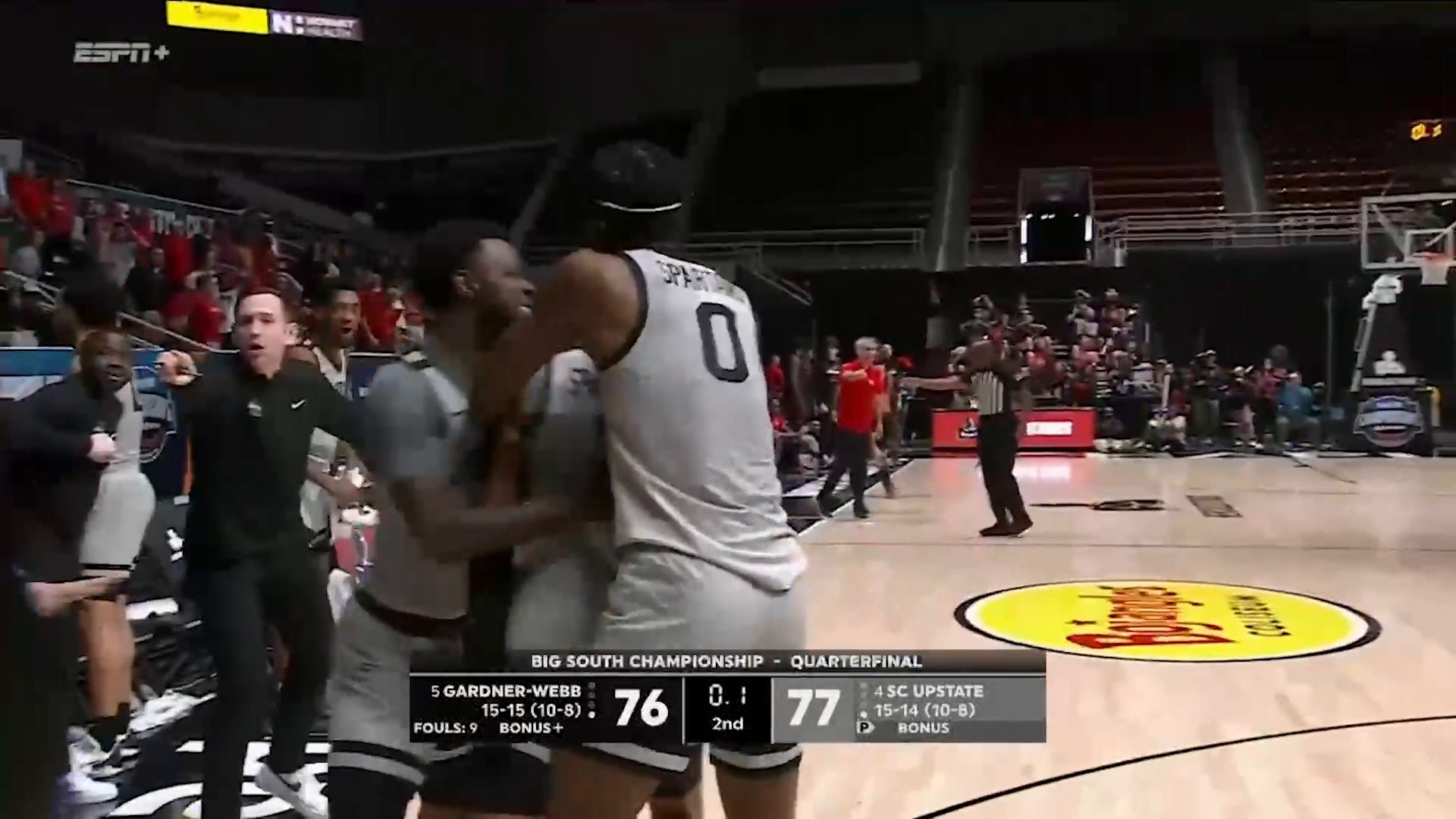 ESPN on Twitter: "THE BANK IS OPEN FOR THE WIN 💰 Jordan Gainey seals it for @UpstateMBB! https ...