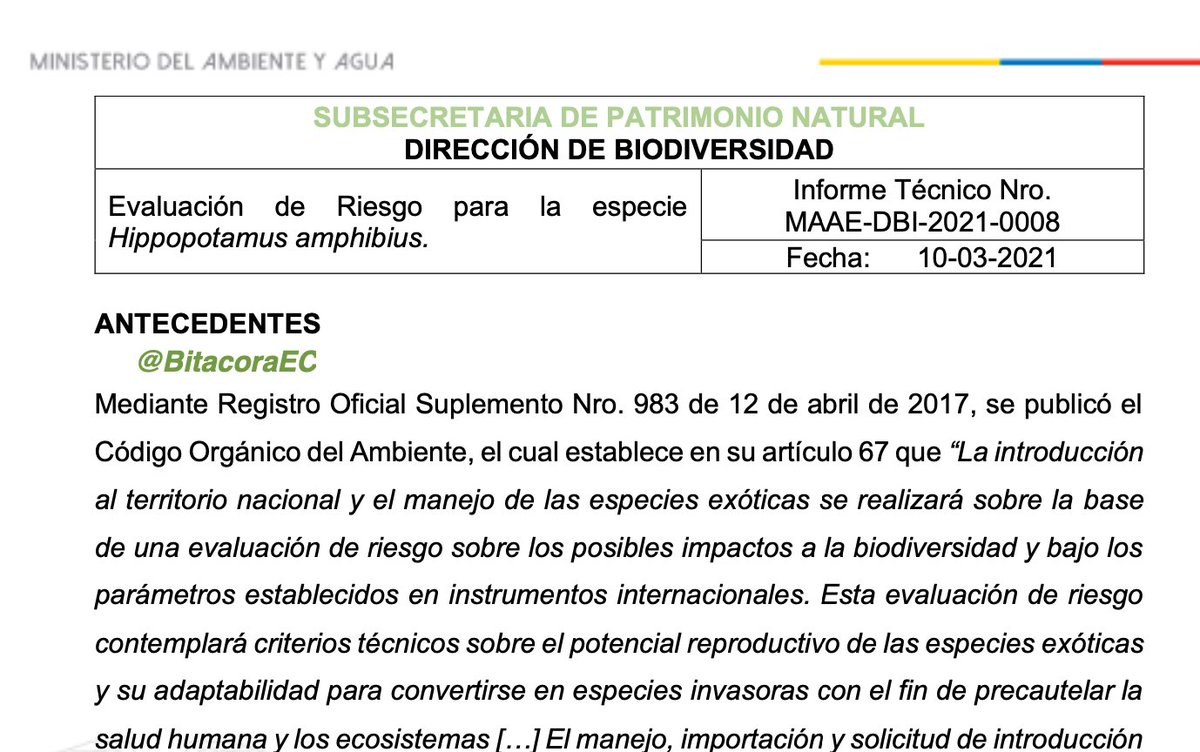 BitacoraAmbiental on Twitter: "@Ambiente_Ec no dice la verdad sobre los ...