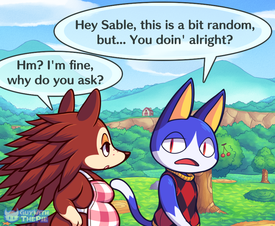 Tan (COMMS OPEN) on Twitter: "RT @guywiththepie: Tired #AnimalCrossing"