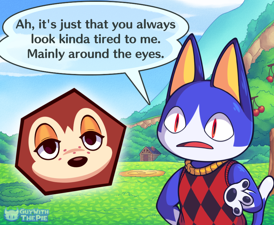 Tan (COMMS OPEN) on Twitter: "RT @guywiththepie: Tired #AnimalCrossing"