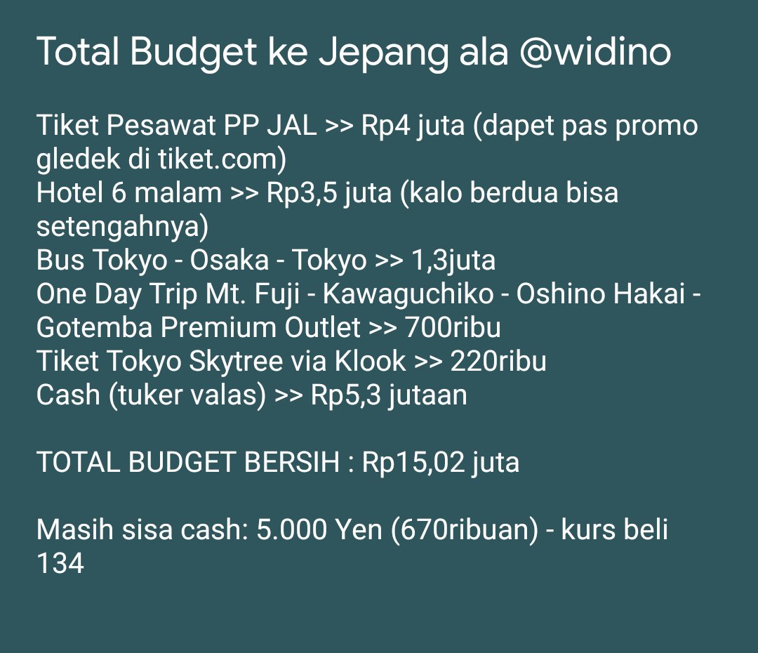 Dino on Twitter: "Mahal atau engga semua tergantung kitanya sih. Gw 8 hari cuma abis 15juta ...