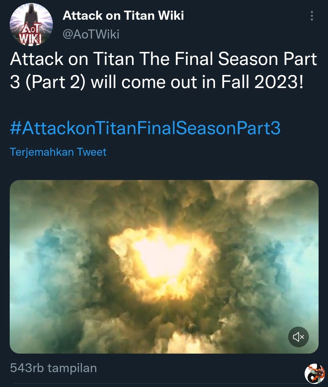 JAPANFESS TERANG on Twitter: "*jpf bentar nanya dikit... Jadi aot ini satu episode aja?? Terus ...