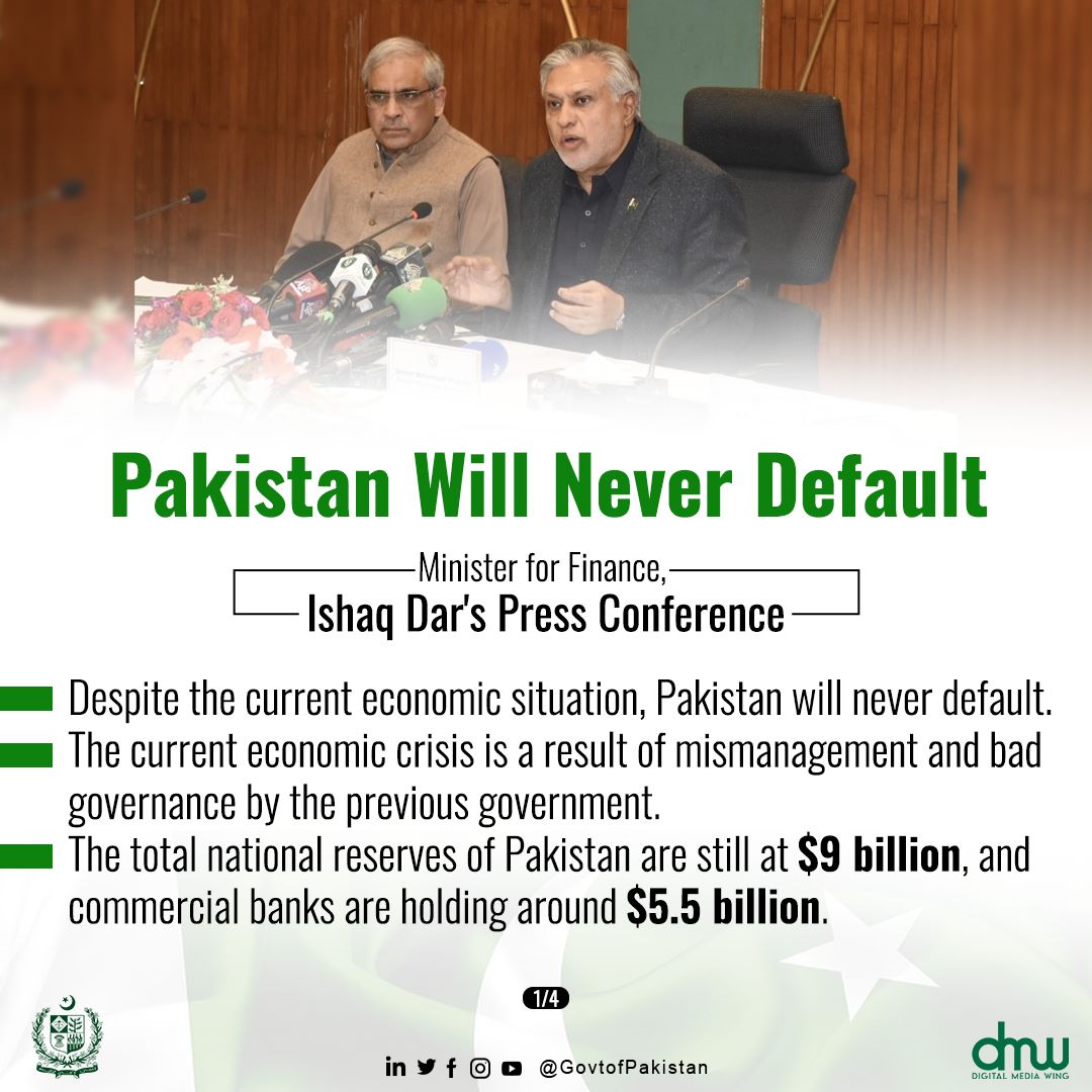 Government of Pakistan on Twitter: "Finance Minister Ishaq Dar has addressed the press ...