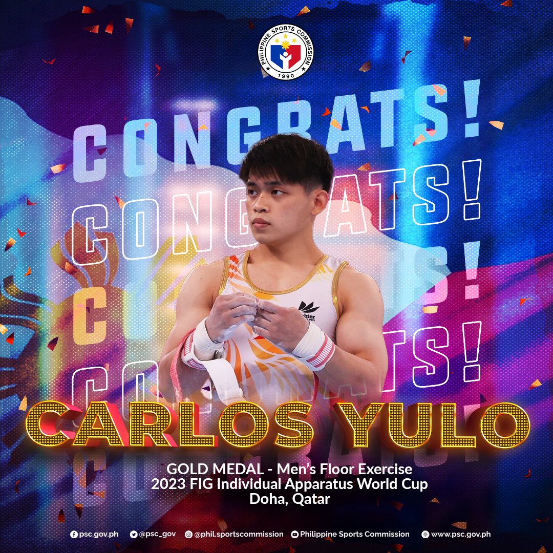 Philippine Sports Commission on Twitter: "Congratulations Carlos Edriel Yulo for clinching the ...