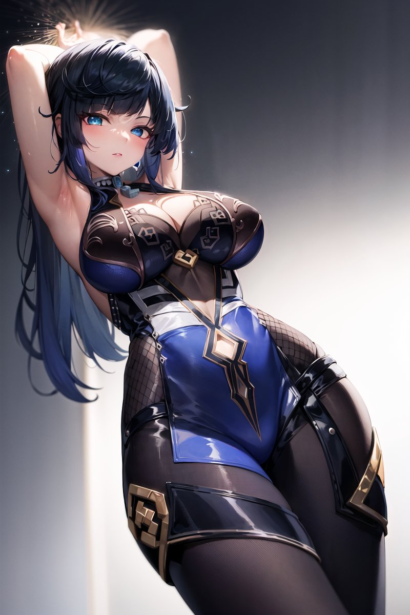 GenshinImpact FanArts on Twitter: "#GenshinImpact #原神イラスト #原神 #AI #夜蘭 #Yelan Credits：えにない from ...