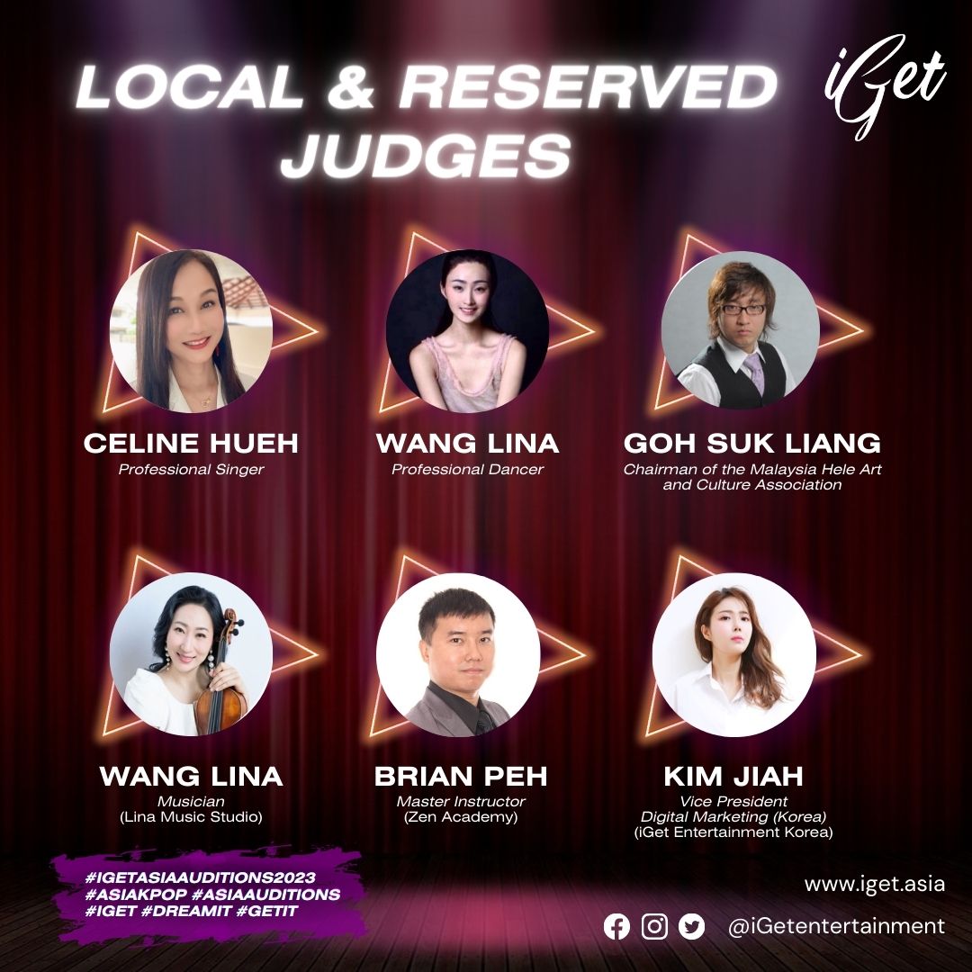 iGET Entertainment on Twitter: "Meet our local and reserved judges for iGet Asia Auditions 2023 ...