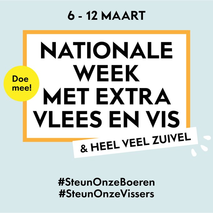 WTK on Twitter: "Gelukkig is het vanaf maandag de Nationale week met EXTRA vlees en vis & heel ...
