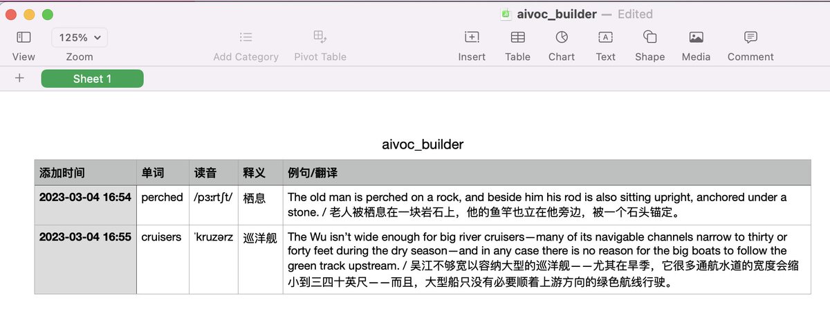 piglei on Twitter: "学语言，生词本非常重要。优秀的生词本，至少需要包含例句、释义这些内容。但手动维护生词本很麻烦，所以大部分人没有自己的生词本。遇见生词，常常查过词典，转头 ...