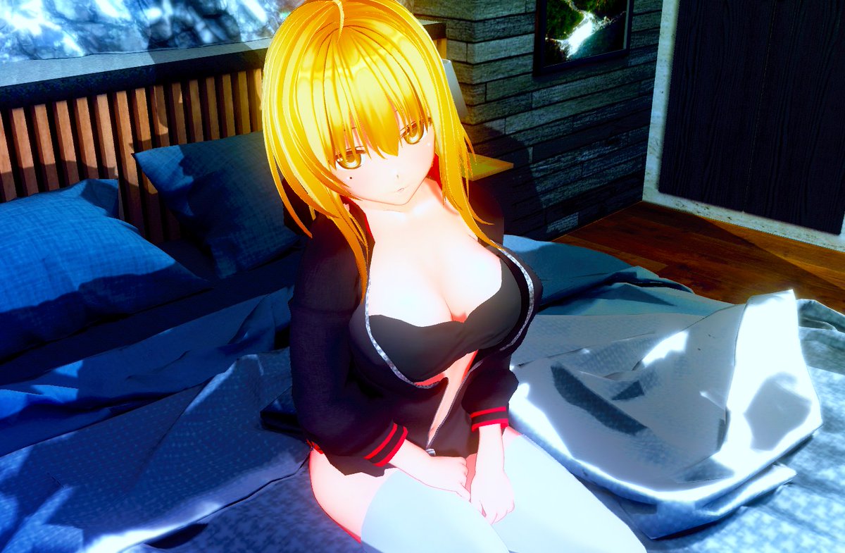 ゆっけ@COM3D2 on Twitter: "健全な部屋着ヒロイン おっぱい盛りぎみ #COM3D2 #カスタムオーダーメイド3D"