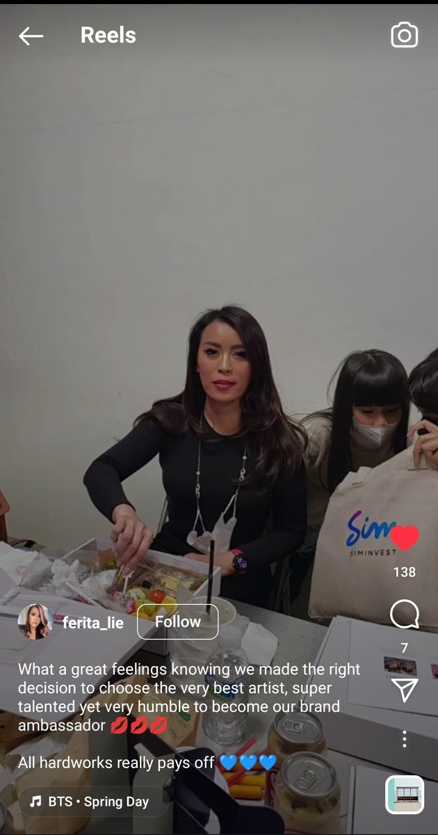 taetae on Twitter: "RT @Taehyung_india_: 📸[IG] Ferita Lie, President Commissaries Sinarmas ...