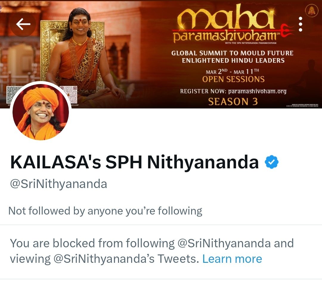 Tarun Gautam On Twitter I Have Been Blocked By Supreme Hindu Leader
