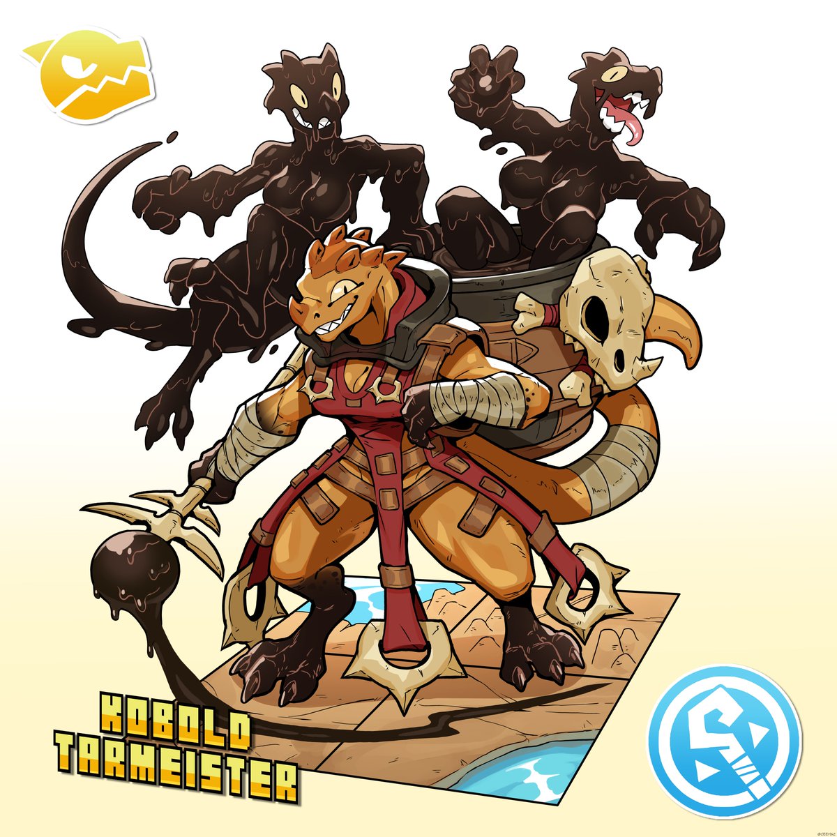 「Gremlin Keeper 🟡 Kobold Tarmeister 」|CeeHaz 👹 COMMISSIONS CLOSEDのイラスト