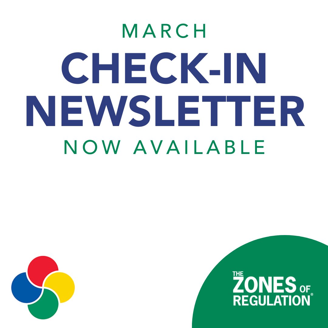 Zones of Regulation on Twitter: "Our March Check-In Newsletter is ready ...