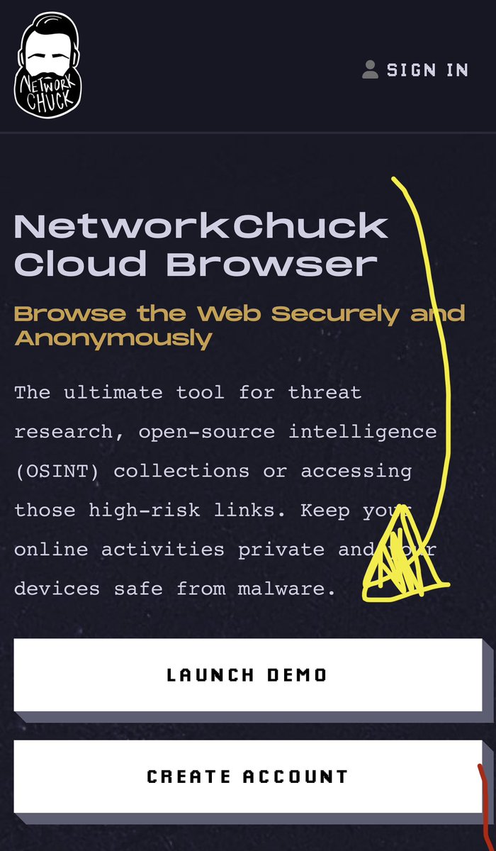 NetworkChuck on Twitter: "Try my new browser: https://browser.NetworkChuck.com"