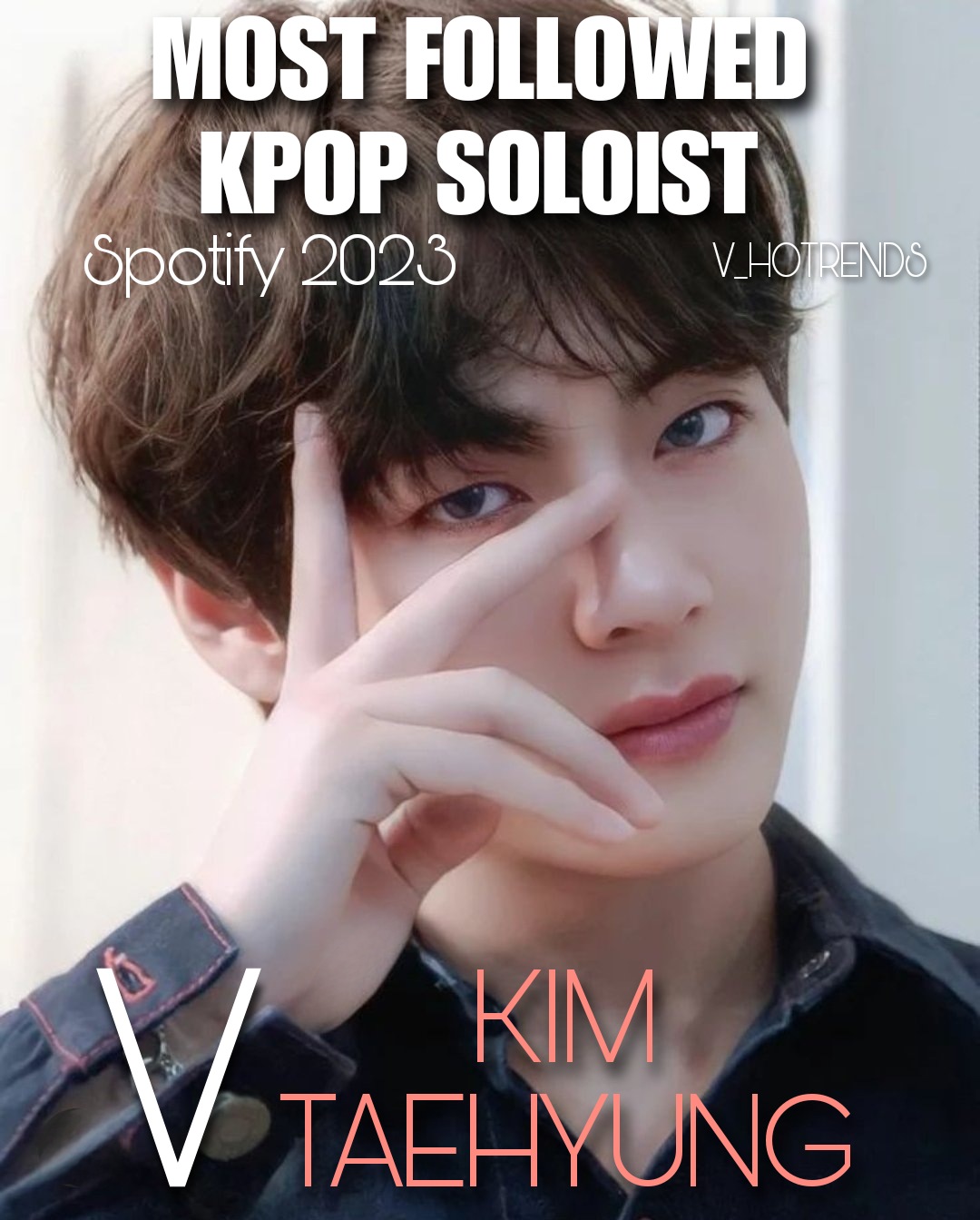 BTS V HOTRENDS on Twitter: "Top 5 most followed Kpop Soloist on Spotify in 2023 #1 #V (Kim ...